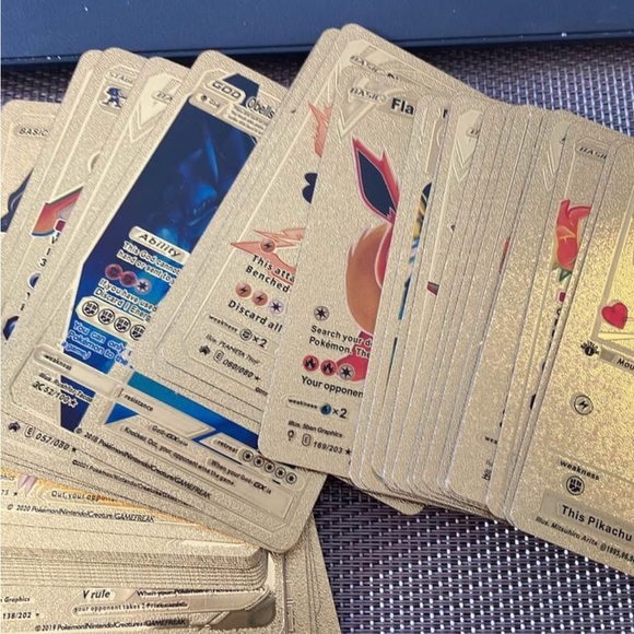Pokemon | Toys | Gold Pokemon Cards | Poshmark